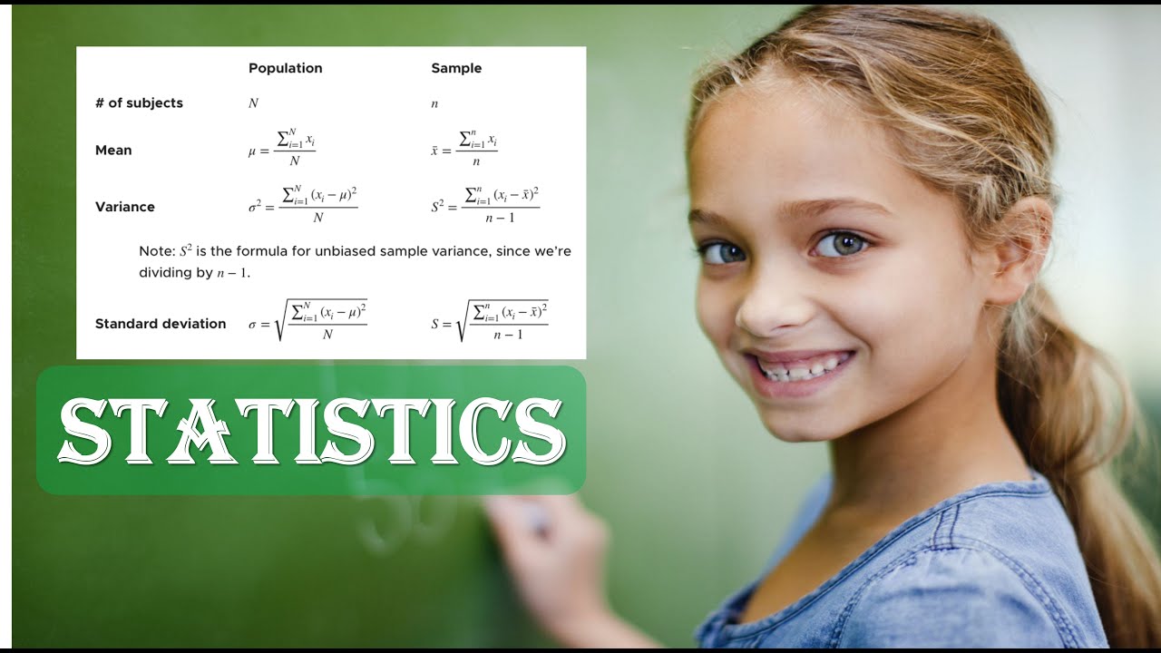Statistics Mean Deviation Variance Standard Deviation Discrete Continous Mean Median