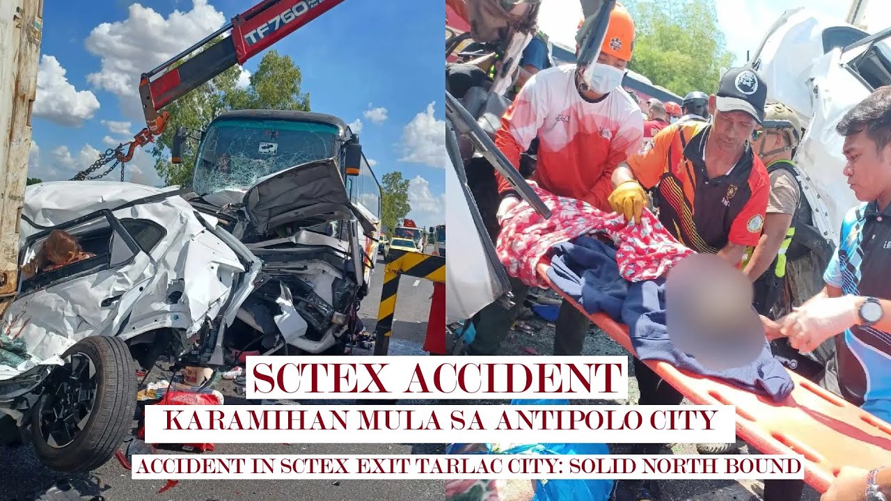 ACCIDENT IN SCTEX EXIT TARLAC CITY: SOLID NORTH BUS, KARAMIHAN MULA SA ...