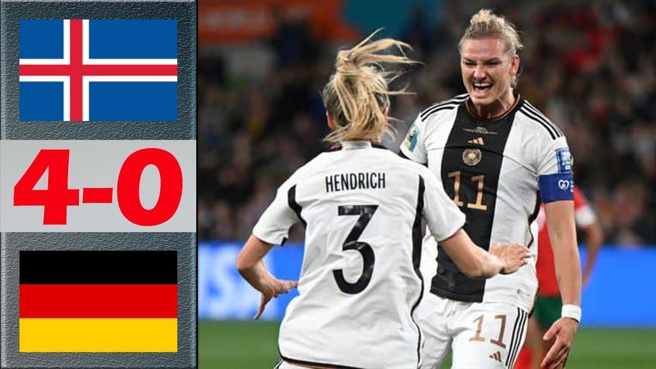 Germany vs Iceland Highlights UEFA Women's Nations League 2023 9 -6 ...