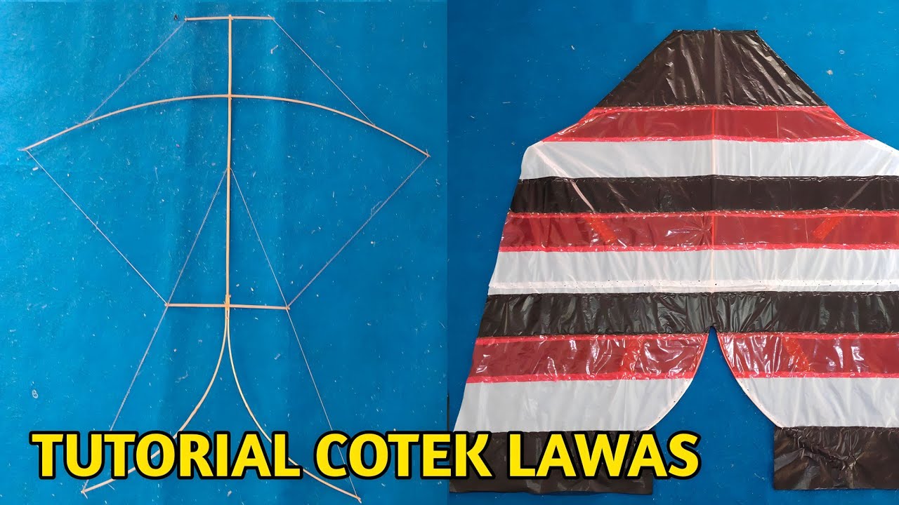 Cara Membuat Layangan Cotek Lawas - YouTube