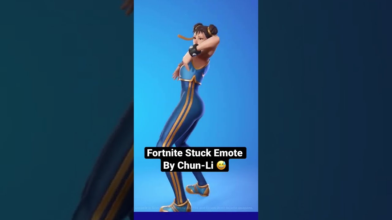 NEW STUCK Cardi B Emote With Chun Li 😮 #fortnite #shorts - YouTube