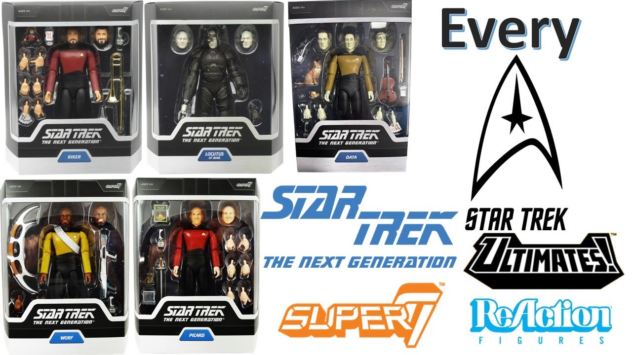 Every Super7 Star Trek Ultimates and ReAction Action Figure Comparison ...