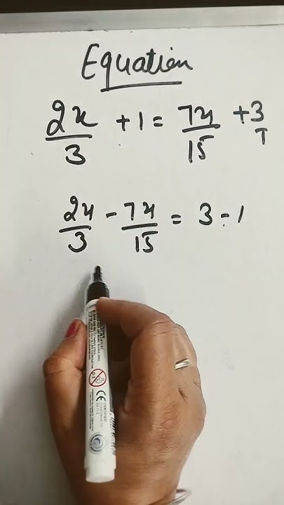 # maths # short# how to solve equation - YouTube