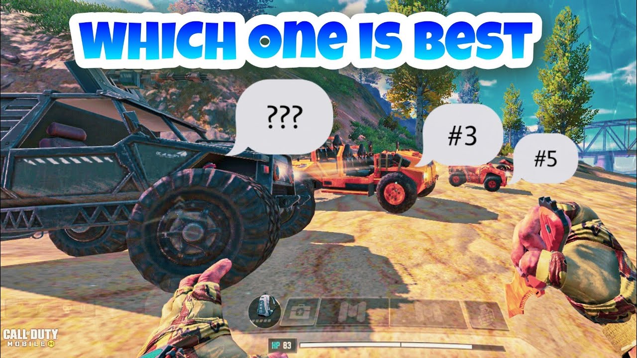 CALL OF DUTY: MOBILE All Vehicles | Which one is the FASTEST - YouTube