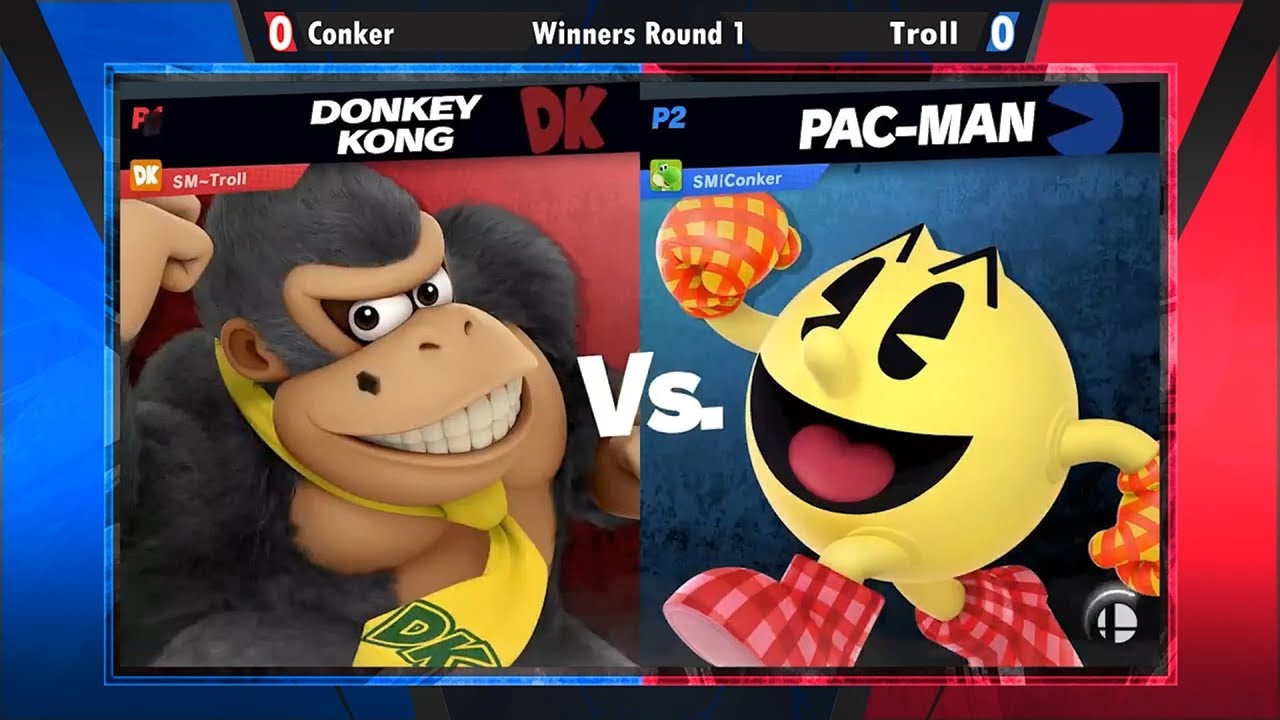 Troll(Donkey Kong) vs Conker(Pac-Man) | Winners Round 1 | Torneo SM ...