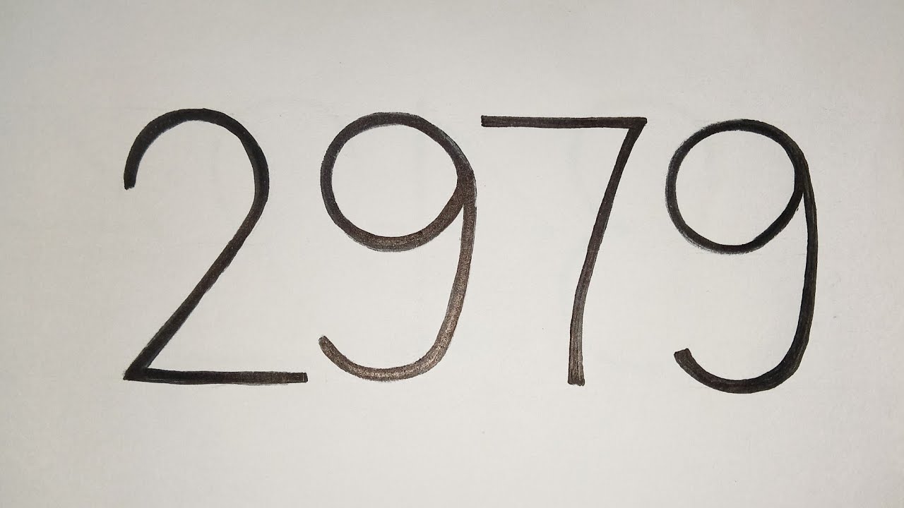 How to Draw pictures using Numbers//(Numbers Drawing From 2979 ...