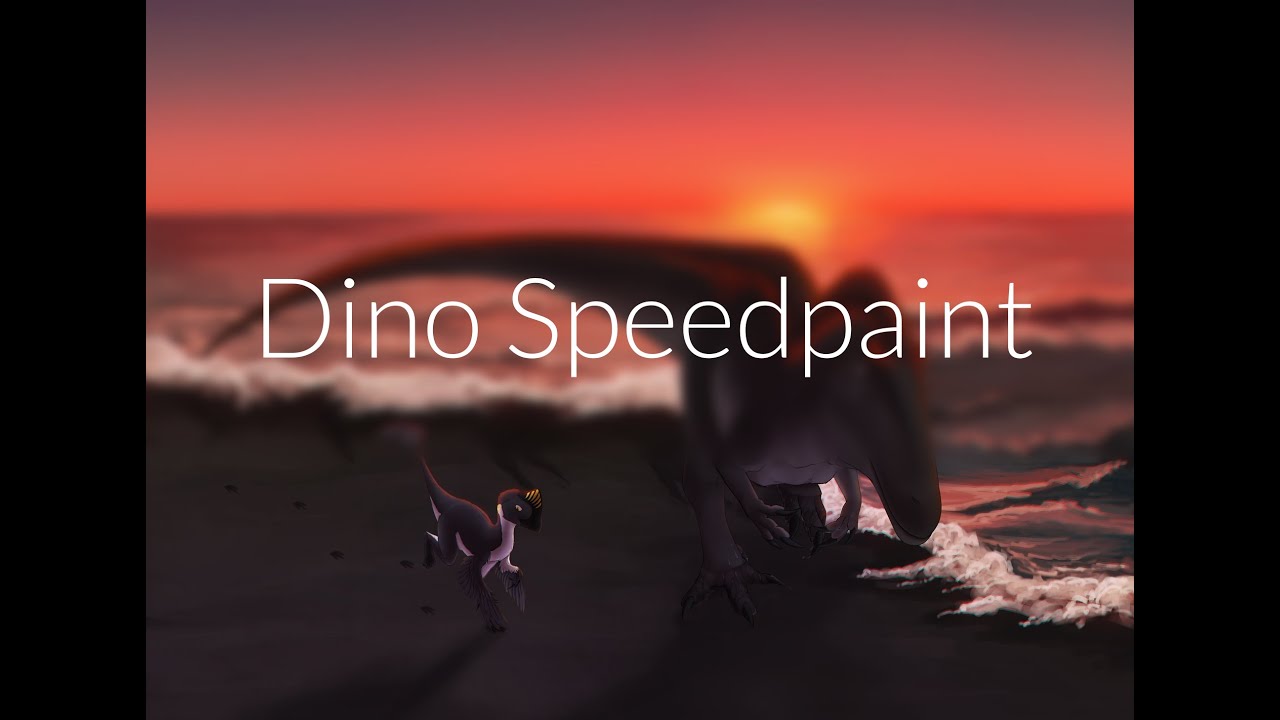 Dinosaur speedpaint | Acro & Ovi | Original characters - YouTube