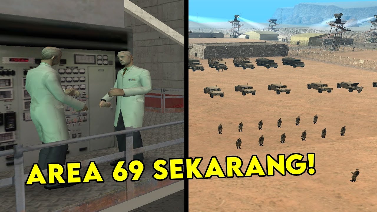 AREA 69 JADI LEBIH SERAM DENGAN MOD INI DI GTA SAN ANDREAS - YouTube