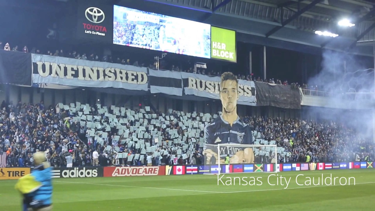 KC Cauldron "Unfinished Business" tifo March 2017 - YouTube