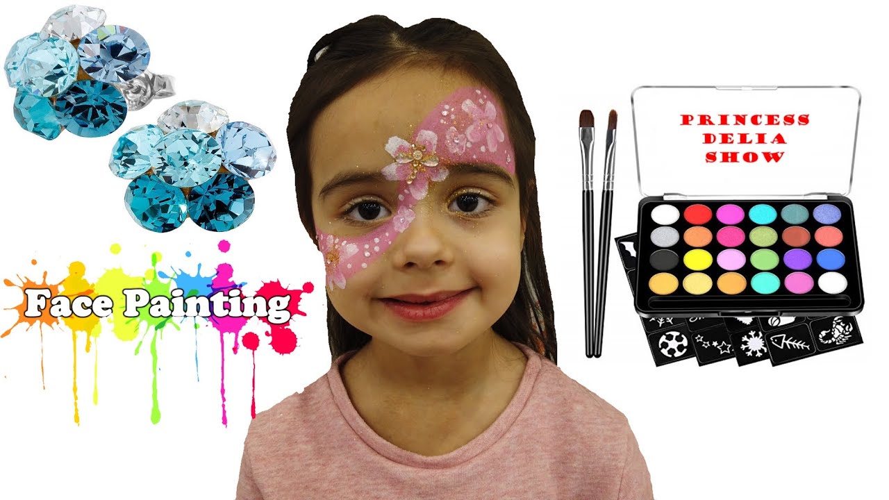 Face painting || Machiaj pentru copii decorat cu cristale || Детский ...