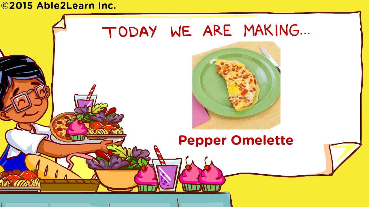 Let's Cook! Life Skills - Kids with Autism - Pepper Omelette (Level 3 ...