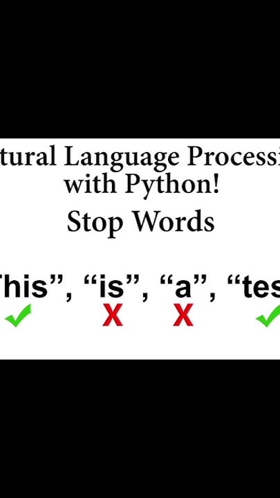 Stop word removal explained in 60 seconds | NLP |Tamil #nlp #llm # ...