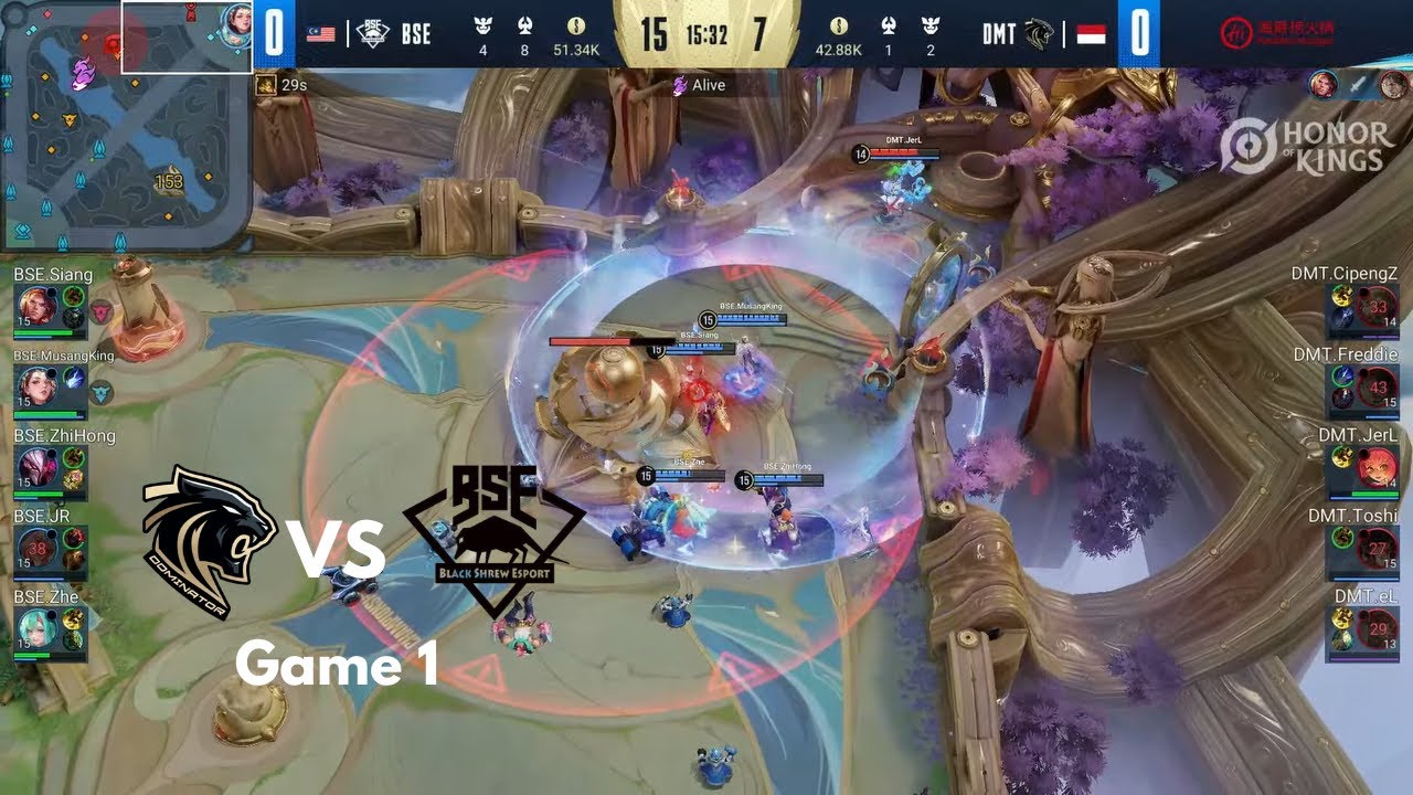 Grandfinals Telah Dimulai !!!! |Dominator VS BSE Game 1 HOK ...
