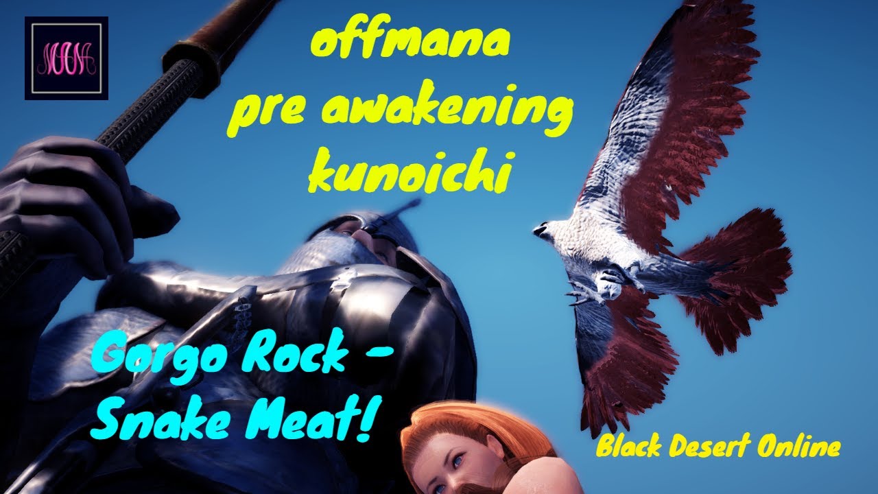 Black Desert Online - Gorgo Rock ...Snake Meat - Pre Awakening Kunoichi ...