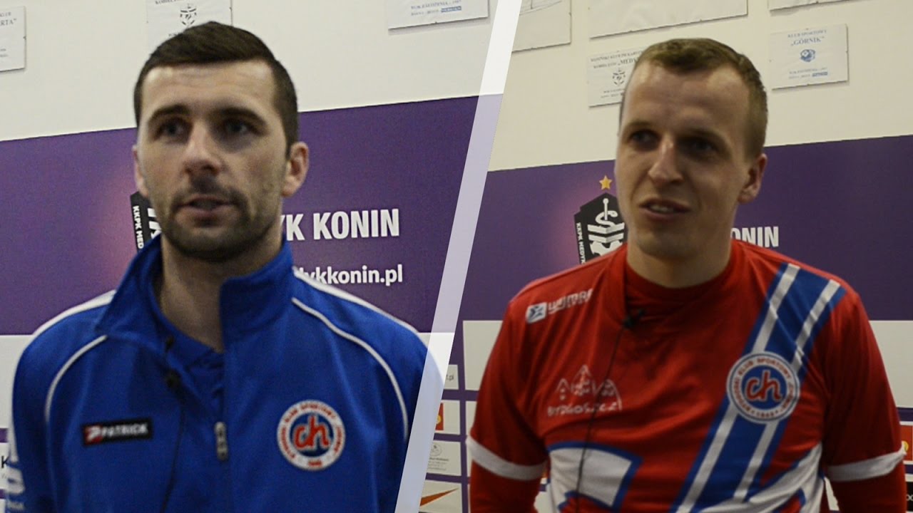 Adrian Raszka i Dawid Janicki po meczu z Górnikiem Konin - YouTube