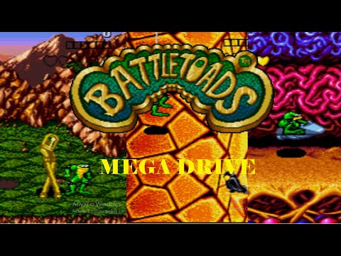 BATTLETOADS - MEGA DRIVE - FASES 1,2,3 E MEGA WARP PARA FASE DO SURF. - YouTube