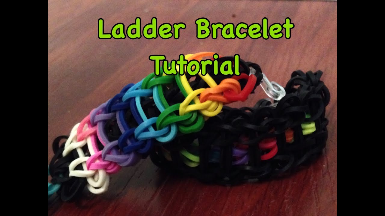 Rainbow Loom Ladder Bracelet Tutorial - YouTube