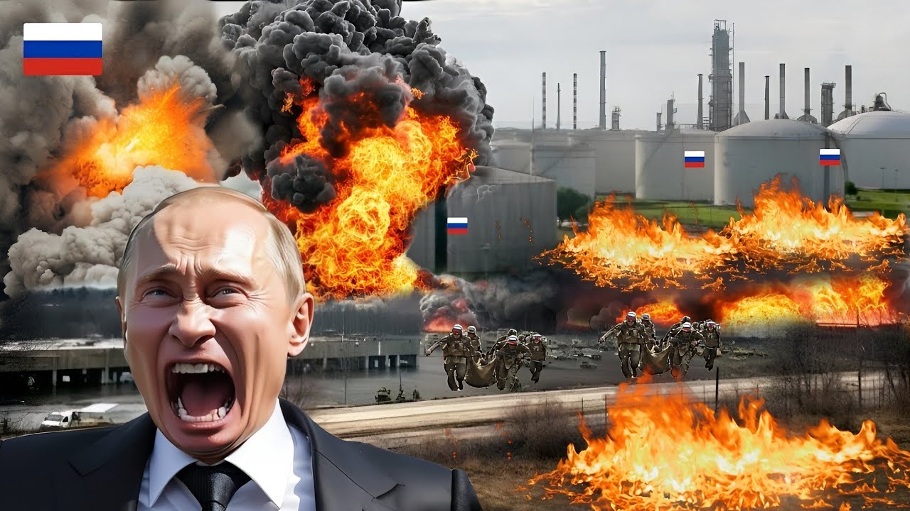 PUTIN ANGRY! Russia's Only Largest Oil Port Warehouse Destroyed by US ...