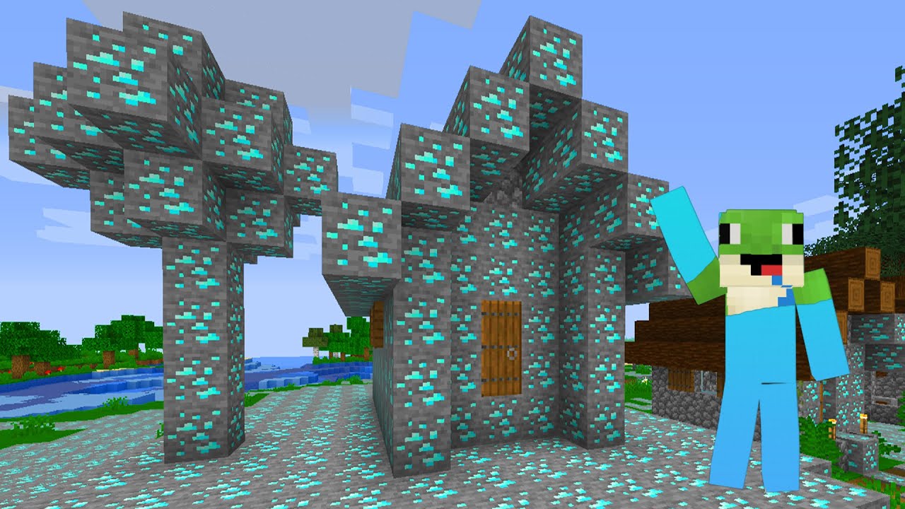 DOKUNDUĞUM HERŞEY ELMAS OLUYOR! - Minecraft - YouTube