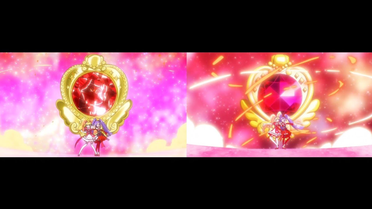 Mahou Tsukai Precure Mirai Days Transformation comparison ( Ruby ver ...
