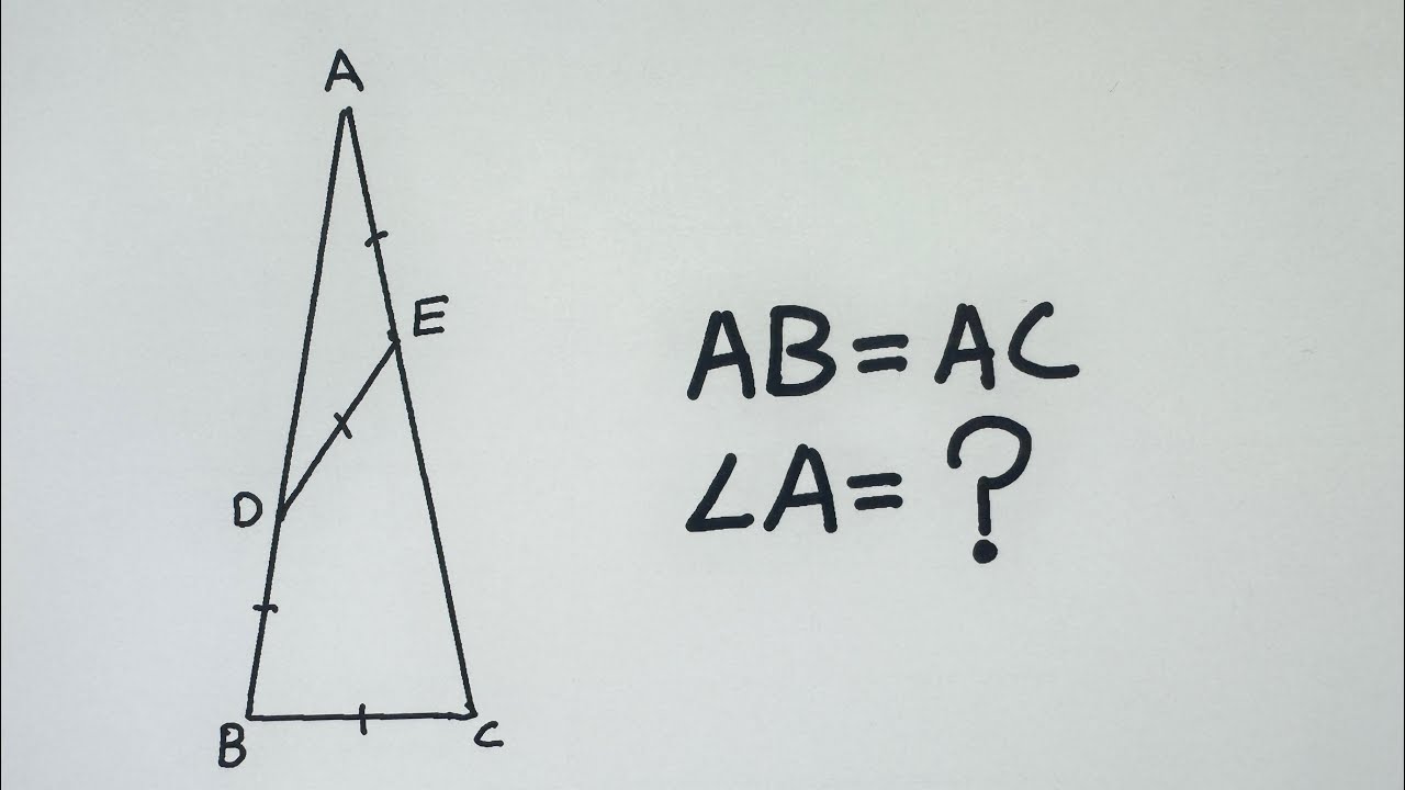 Q66 | Math Olympiad | Geometry | Isosceles Triangles | Angle Chasing ...