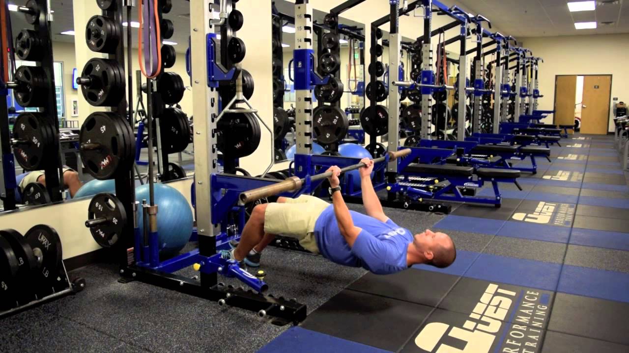 Inverted Row (Bent Knee) - YouTube