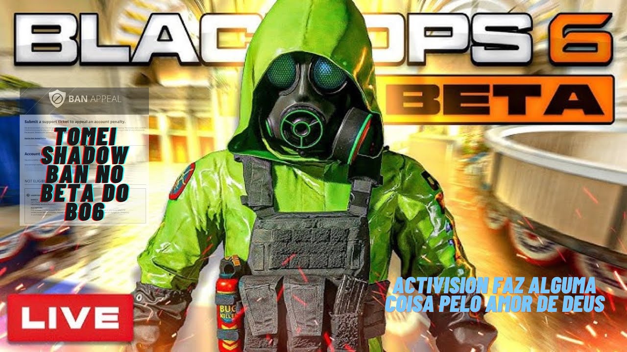 TOMEI SHADOW BAN NO BETA DO BO6 :c PORÉM O JOGO ESTÁ LINDO 🤩 - YouTube