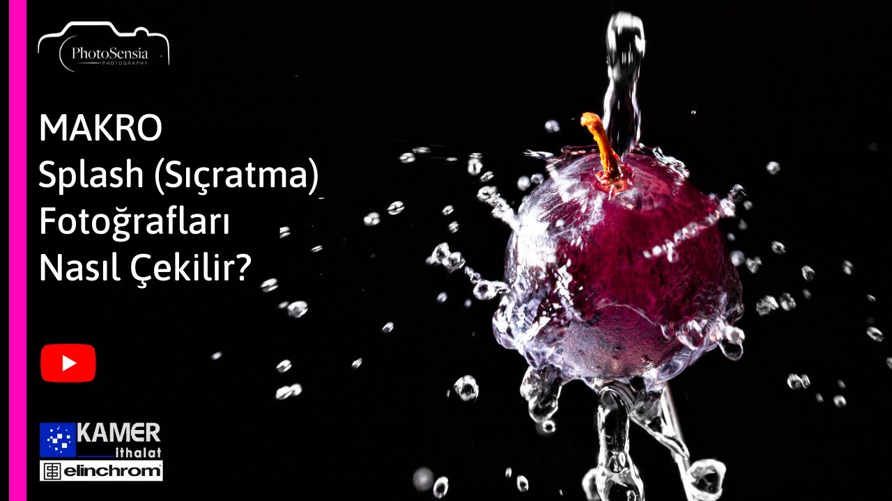 MAKRO Splash (Sıçratma) Fotoğrafları Nasıl Çekilir? - YouTube