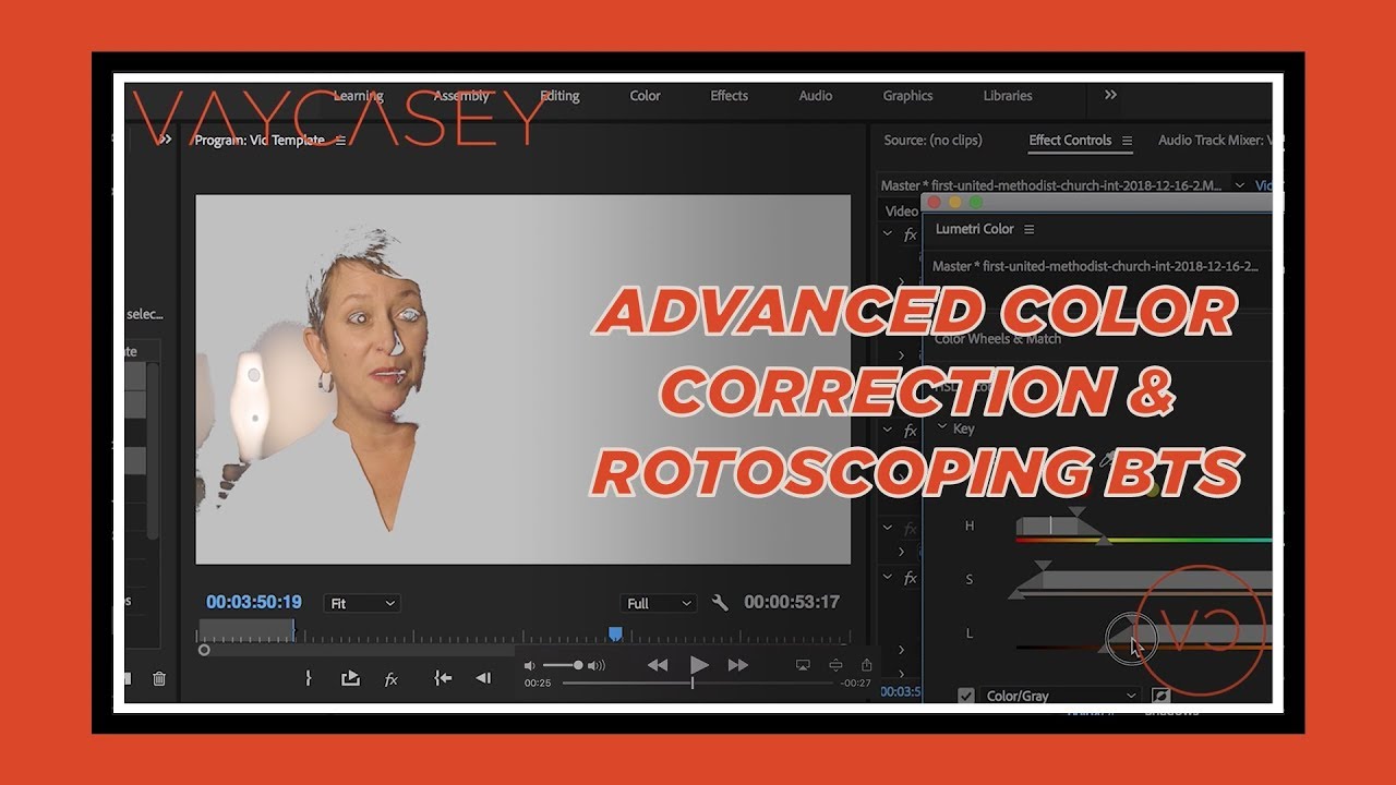 advanced color correction and rotoscoping with adobe premiere and after ...