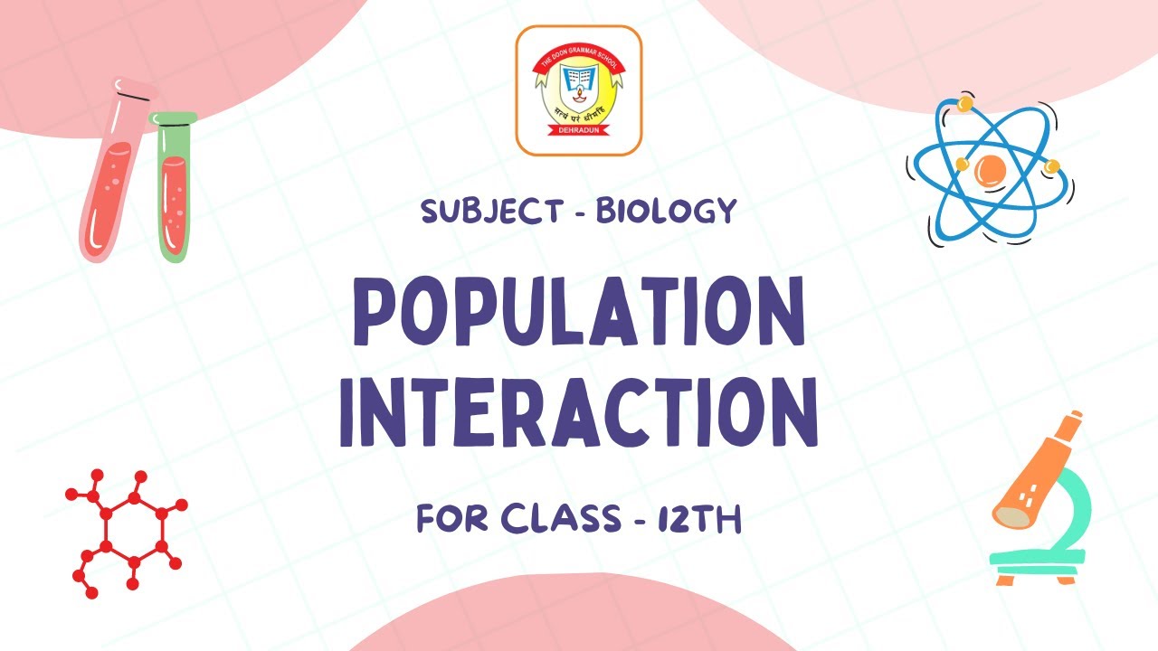 Population Interaction | Class 12 Biology | The Doon Grammar School ...