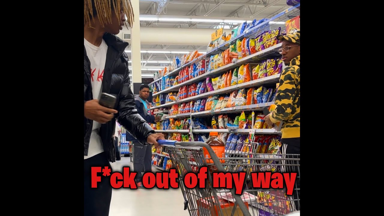 Shoving Peoples Carts Prank Part 1 - YouTube
