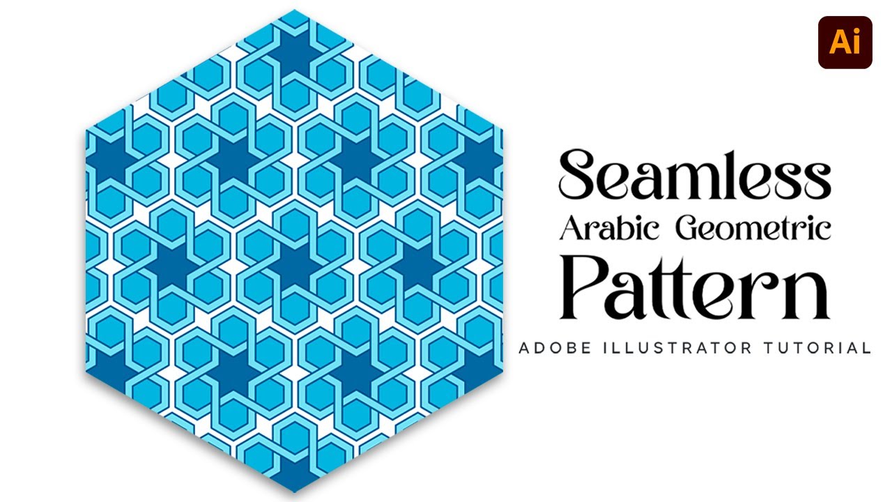 seamless arabic geometric pattern | adobe illustrator tutorial - YouTube