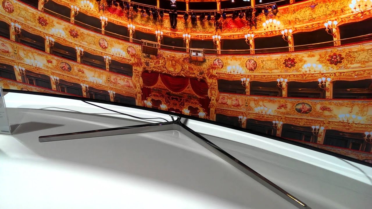 Samsung KS9090 SUHD Curved TV 360° View - YouTube