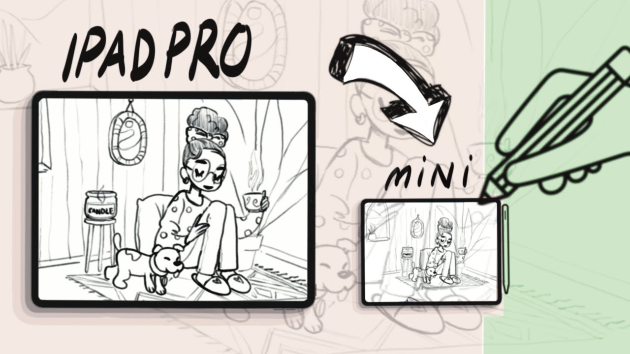 Mini drawing on IPad mini - YouTube
