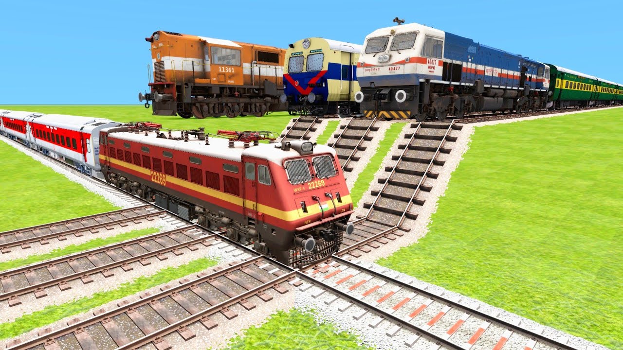 THREE MULTIPLE TRAINS CRASH ON THE SINGLE WAP-4 AT DIAMOND RAILROAD ...