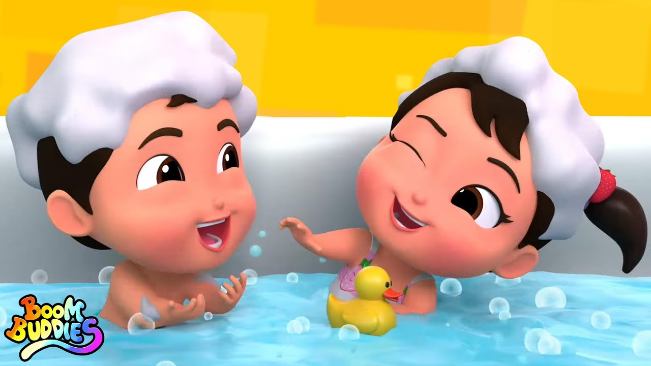 Bath Time Song And Cartoon Video for Kids by Boom Buddies - YouTube