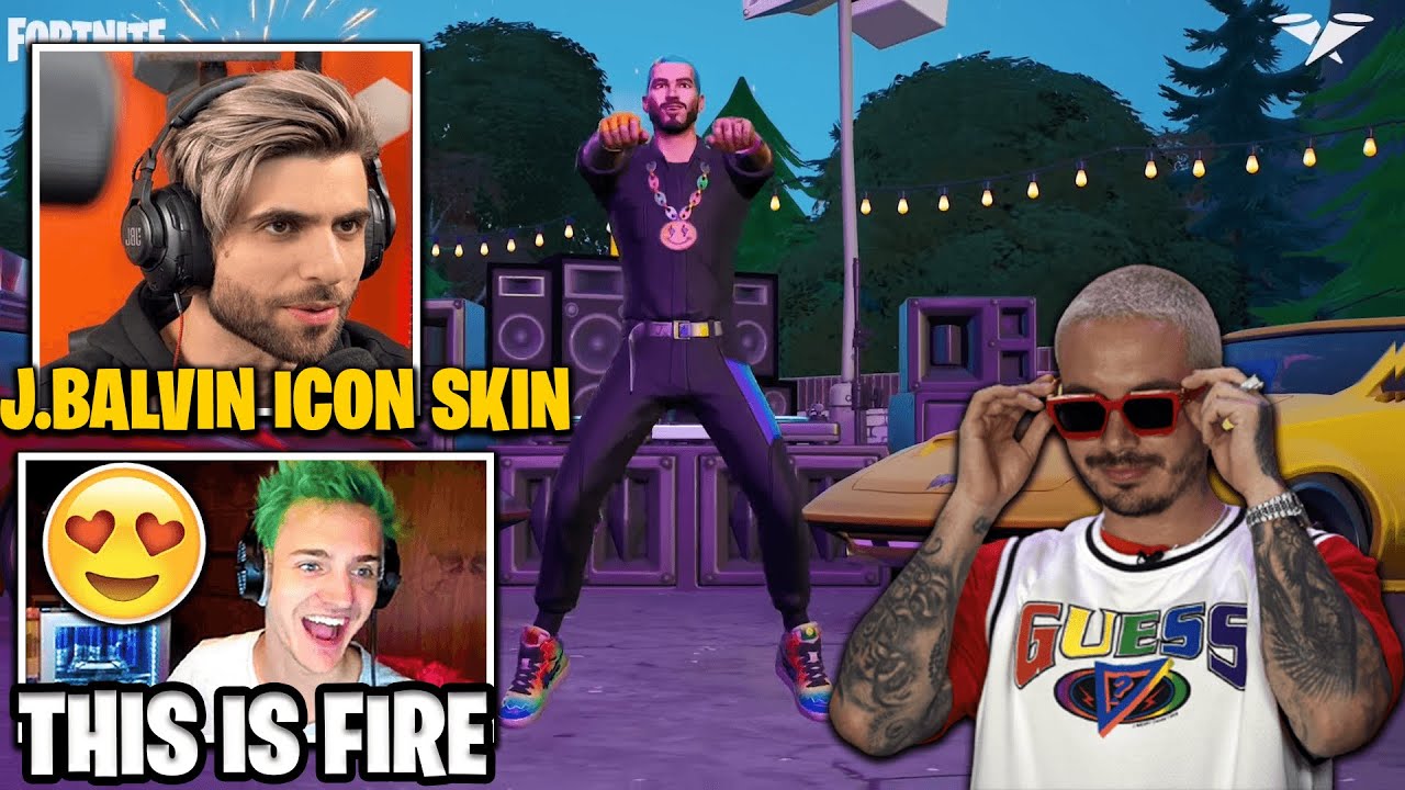 Streamers React To J.Balvin New Emote in Fortnite & J Balvin Icon ...