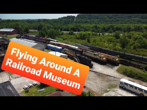 Flying Around The Reading Railroad Heritage Museum - YouTube