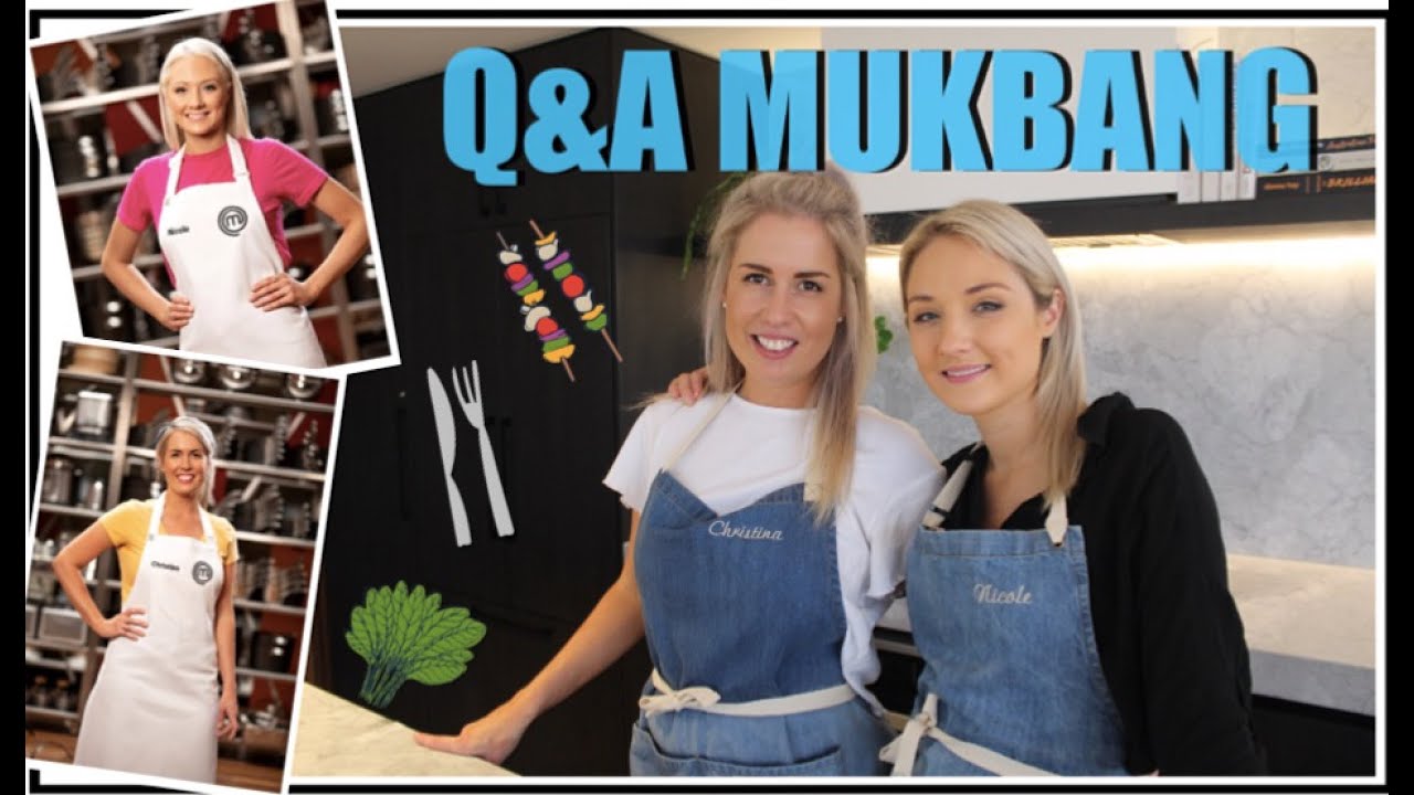 MASTERCHEF Q+A SECRETS REVEALED! MUKBANG with Christina and Nicole ...