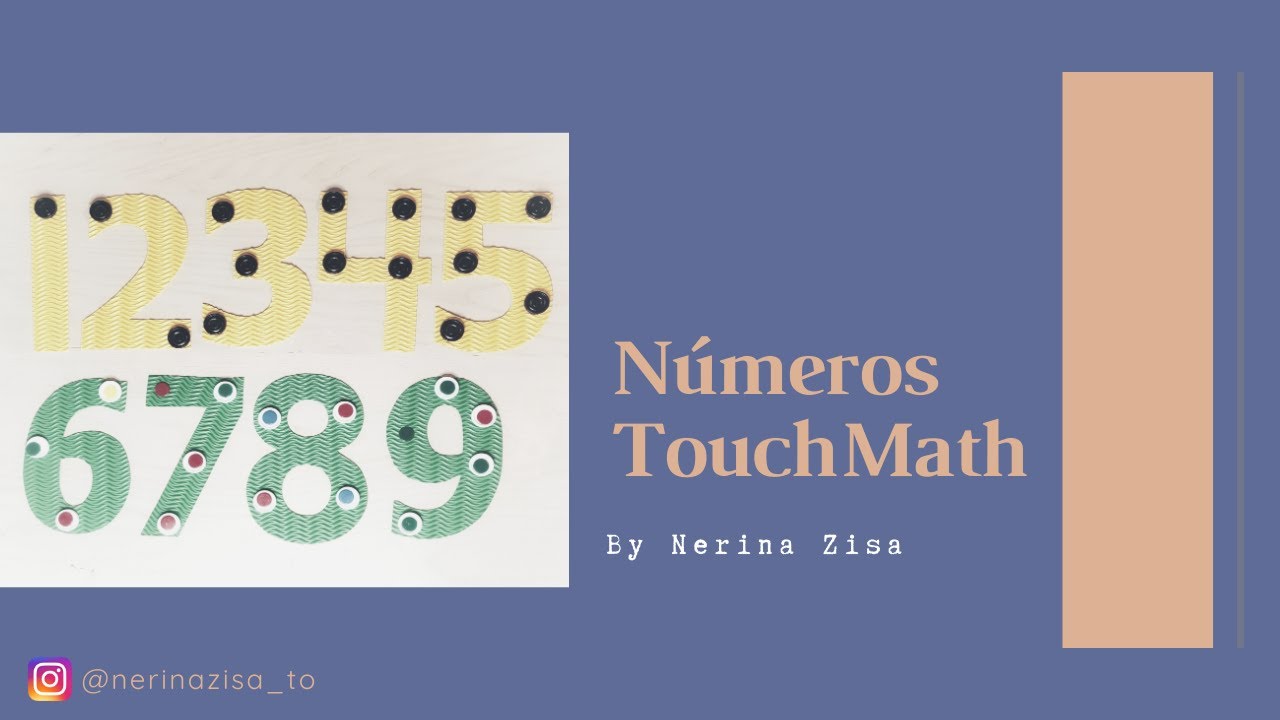 Números TouchMath (o números con puntos de toque) - YouTube