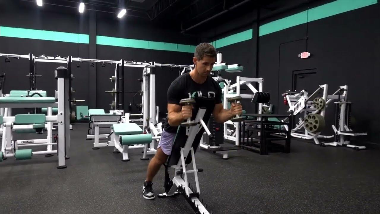 Curl - Prone - 55˚ Incline - DB - Neutral - YouTube