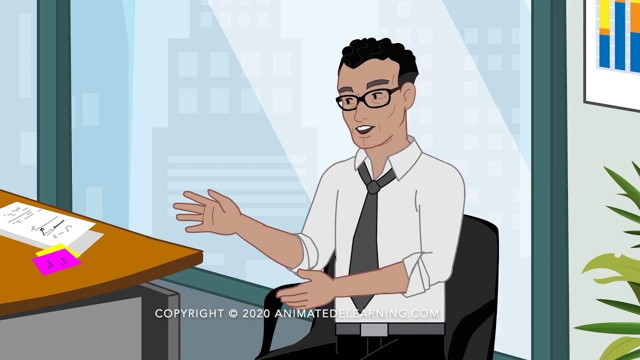 Animated Workplace Interaction used for assessment purposes for the ...