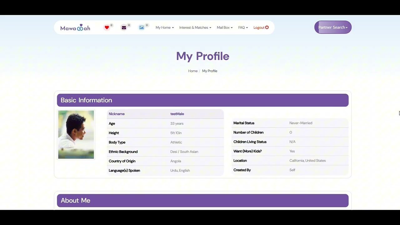 Mawaddah FAQ - How to View My Profile Info - YouTube