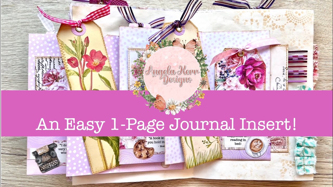 An Easy 1 Page Journal Insert! - YouTube
