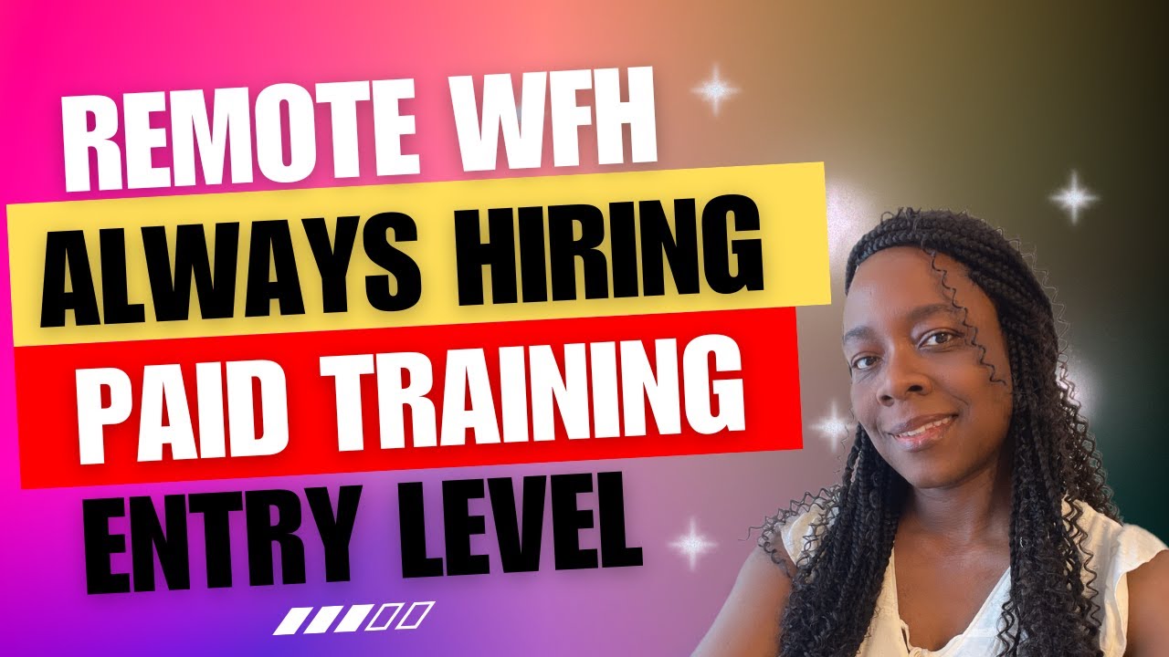ALWAYS HIRING $17.31 PER HOUR | REMOTE ENTRY LEVEL WORK FROM HOME ...