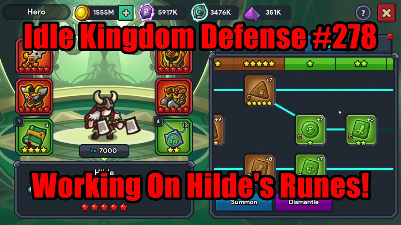 Idle Kingdom Defense #278 - Working On Hilde's Runes! (Stage 15385 ...