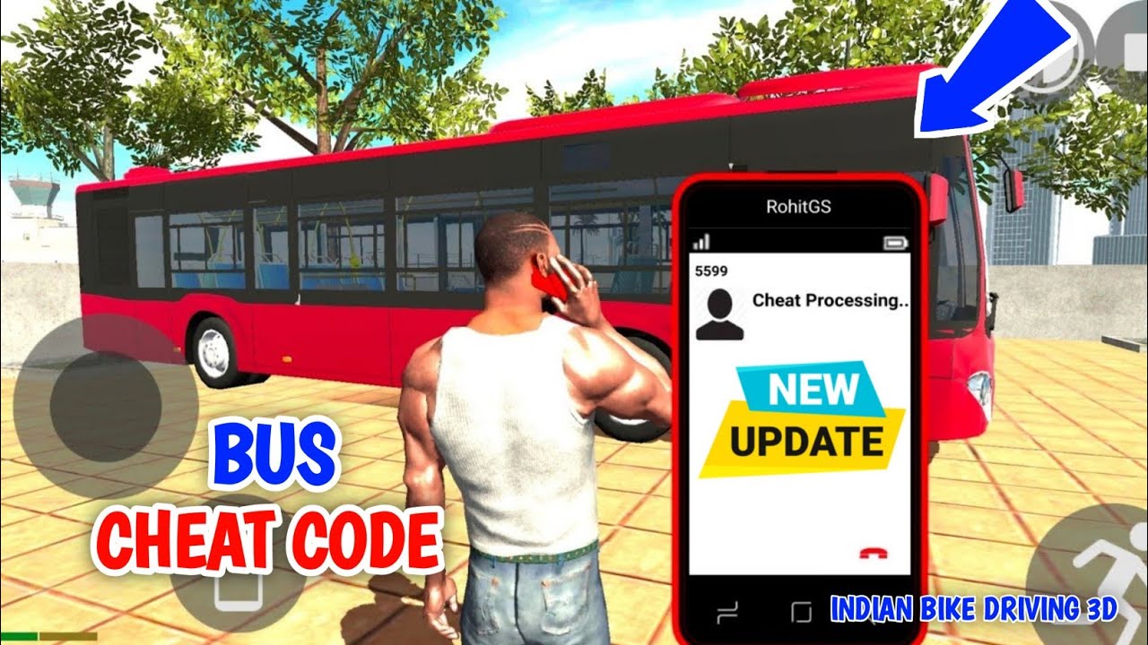 Bus Cheat code 🤑|Indian Bike Driving 3d New Update|indian bike driving 3d new update all cheat ...