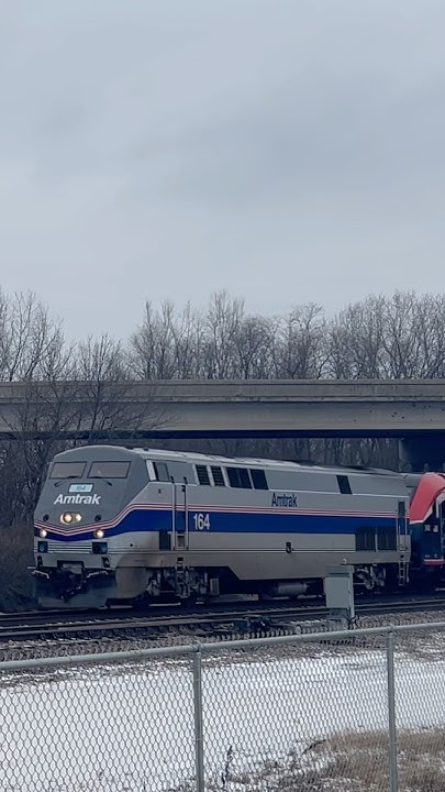 AMTK 164 (Phase IV) Leads Amtrak 8 - YouTube