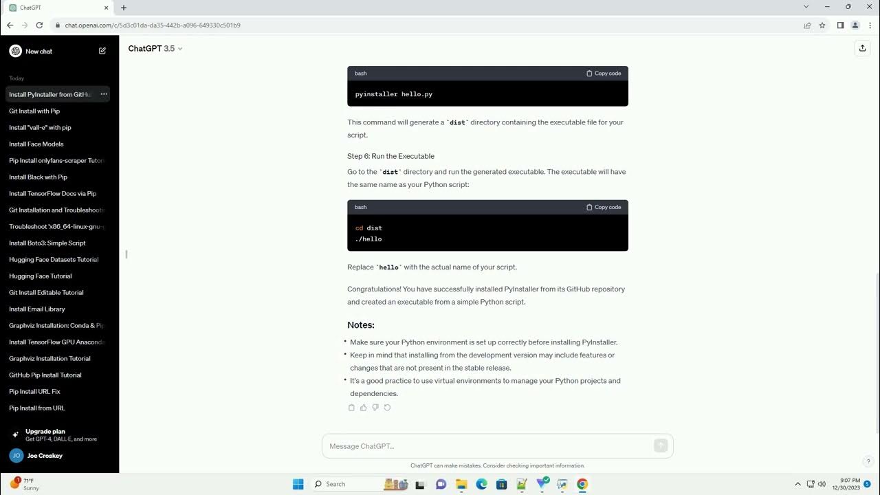 pip install git https github com pyinstaller pyinstaller - YouTube