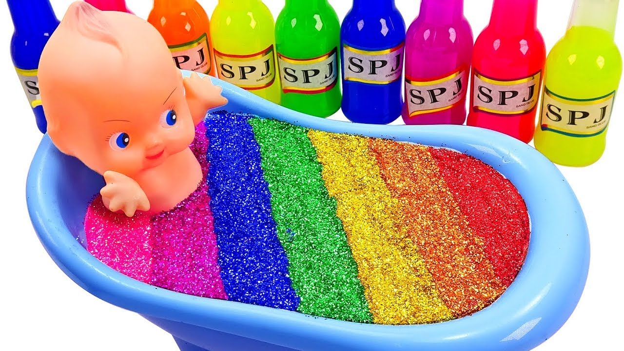 Baby Doll Bath In Candy Pretend Play#srtoyscolletion - YouTube
